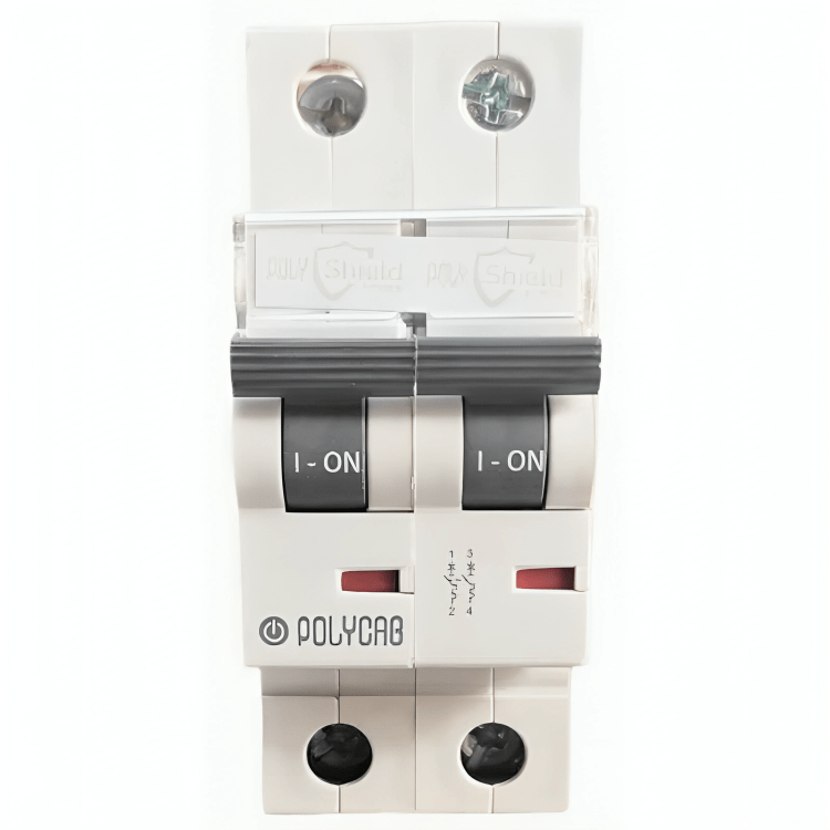 GMM202P007 | 2 Pole (DP) 40Amps MCB Polycab - myelectric.in