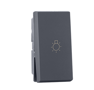 1 way 6A Switch with light marking (Grey) - Indoasian - myelectric.in