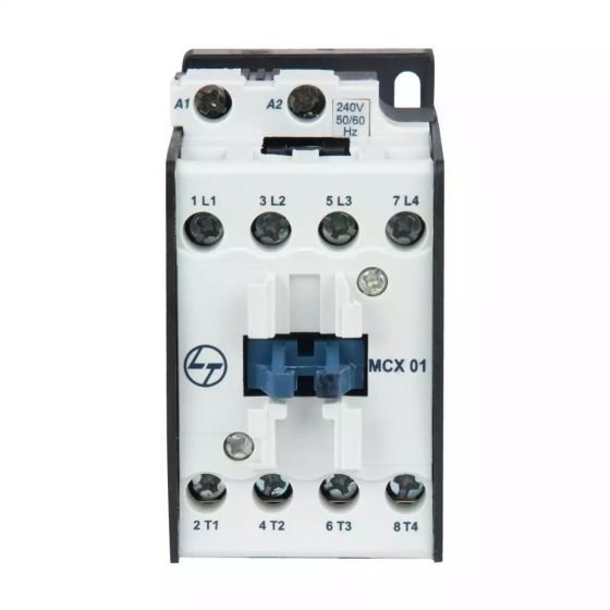 MCX Contactor 16A 4P 415V AC AC-1 240V AC Coil 50/60 Hz | L&T ...