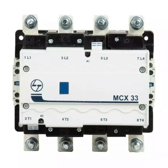 MCX Contactor 200A 4P 415V AC In Built 2NO+2NC AC-1 110V AC Coil 50/60 ...