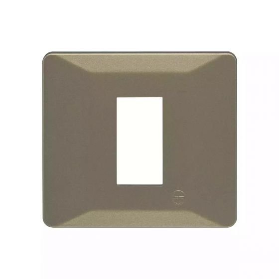entice 1 module plate- Rustic Gold | L&T - myelectric.in