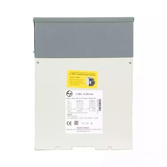 Heavy Duty Box Capacitor 20 kVAr 525 VAC | L&T - myelectric.in