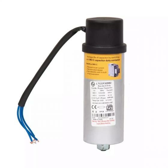 Standard Duty Cylindrical Capacitor 5.3 kVAr 525 VAC | L&T - myelectric.in