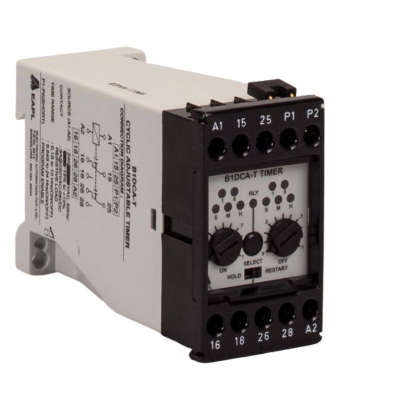 B1DCA-T | Cyclic ON-OFF Adjustable timer, Rly2C/O EAPL - myelectric.in